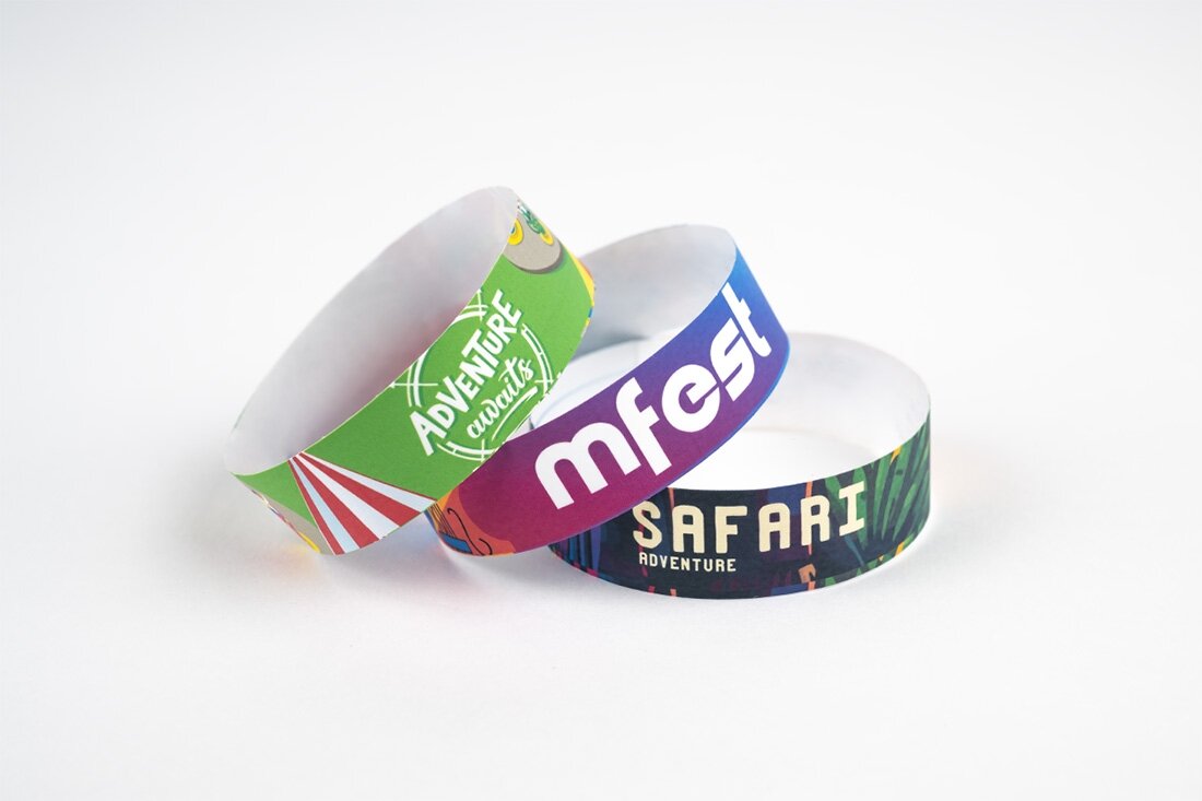 Tyvek Wristbands with full color print | Fast delivery